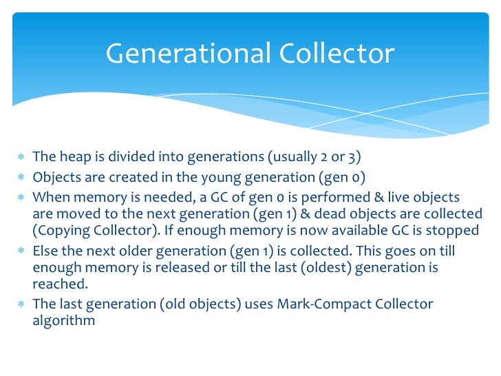 Garbage Collection Algorithms