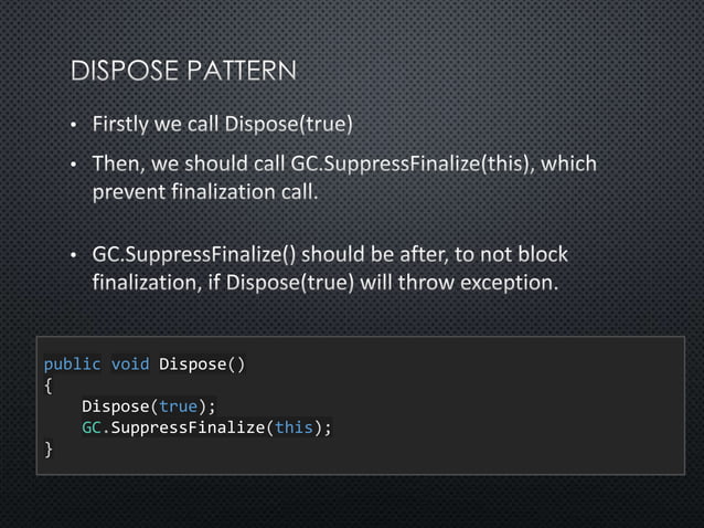 Garbage Collection in .NET