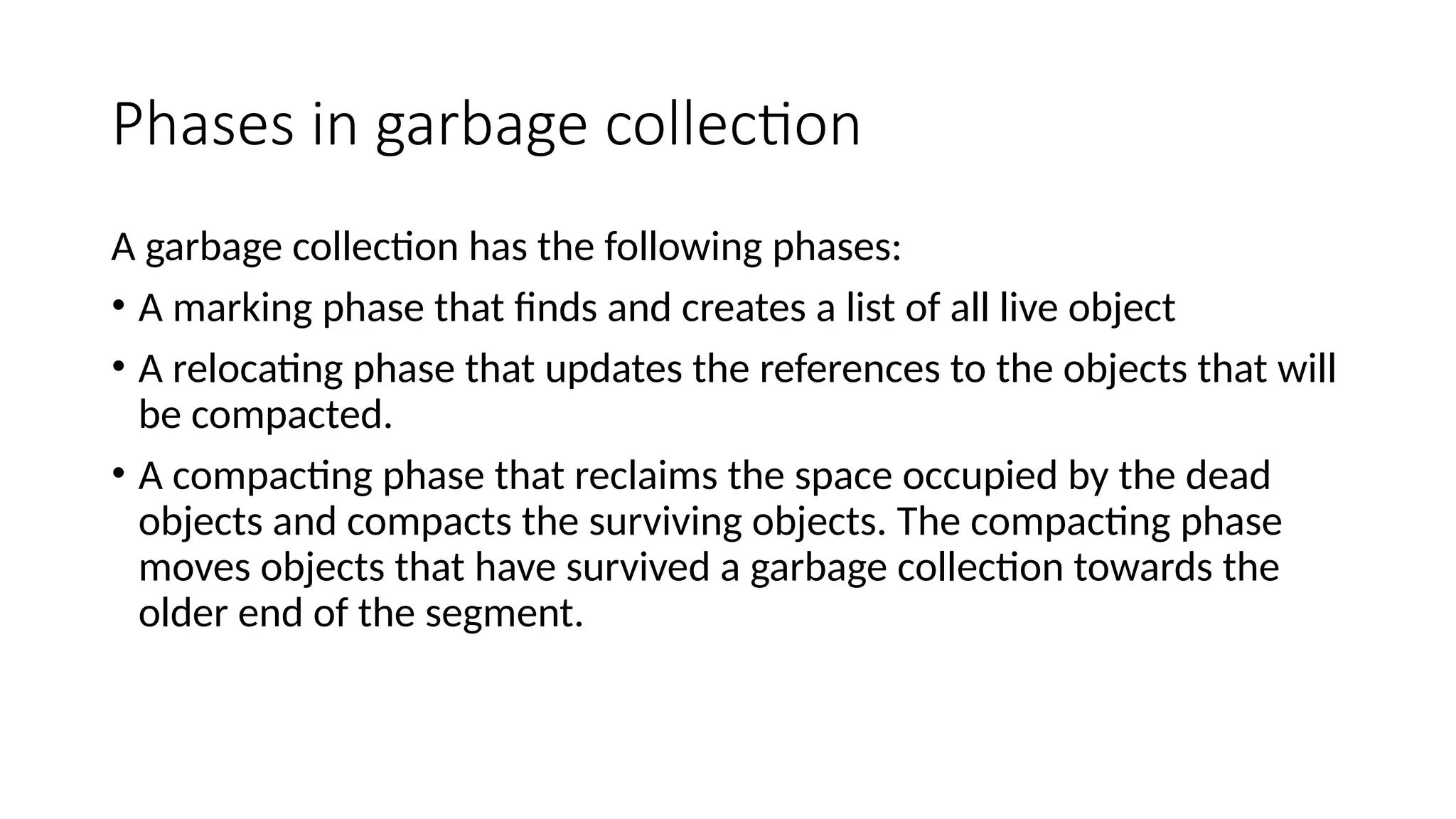 Garbage Collection In C Important Topic Pptx Operating Systems