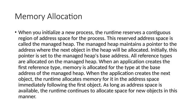 Garbage collection in C#,important topic | PPTX | Operating Systems ...