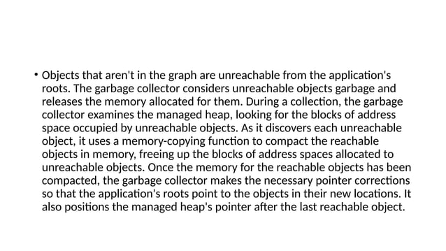 Garbage Collection In C Important Topic Pptx Operating Systems