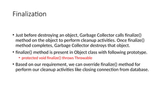 garbage collector in java (FULL POWERPOINT) | PPTX