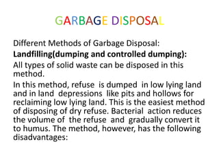 Garbage Disposal | PPTX