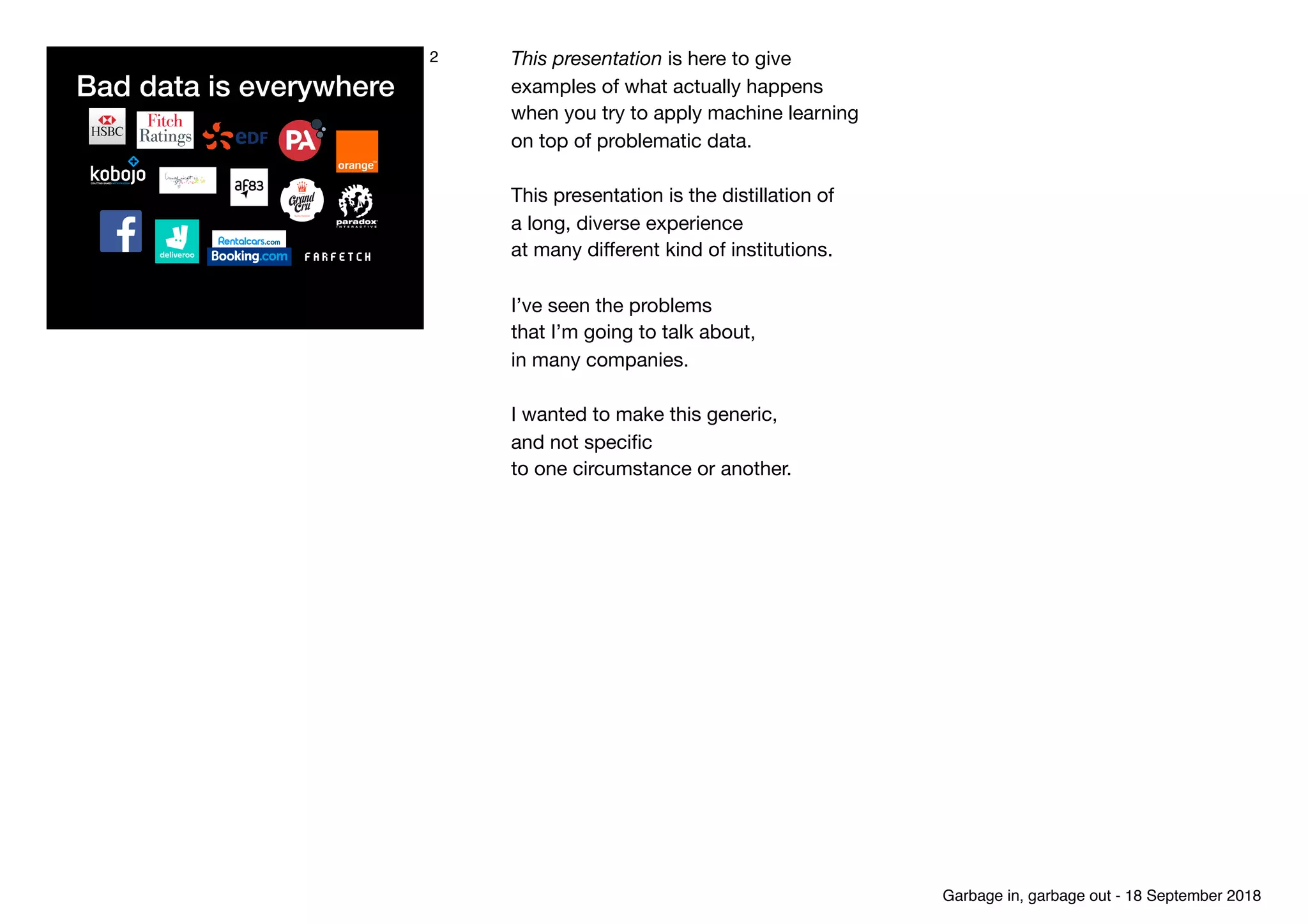 Garbage in, garbage out | PDF