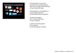 Garbage in, garbage out | PDF