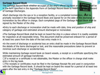 Garbage management marpol 2012 training | PPSX