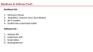 Smart Garbage Monitoring & Management System | PPTX