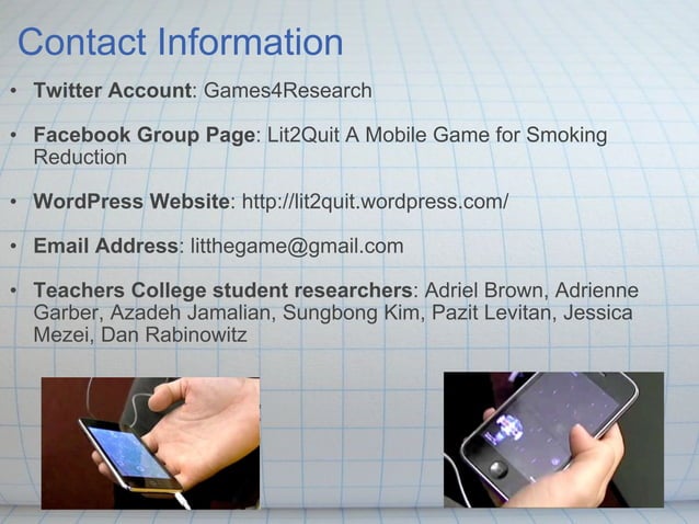 Lit to Quit: A Mobile Game for Smoking Reduction Using Breathing ...