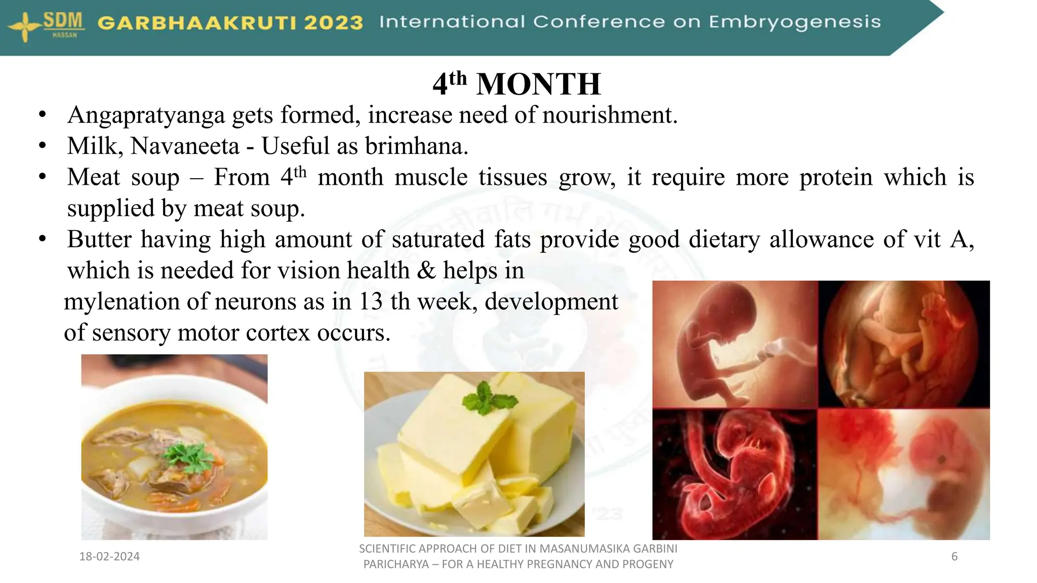 SCIENTIFIC APPROACH OF DIET IN MASANUMASIKA GARBINI PARICHARYA – FOR A ...