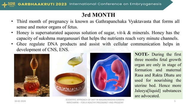 SCIENTIFIC APPROACH OF DIET IN MASANUMASIKA GARBINI PARICHARYA – FOR A ...