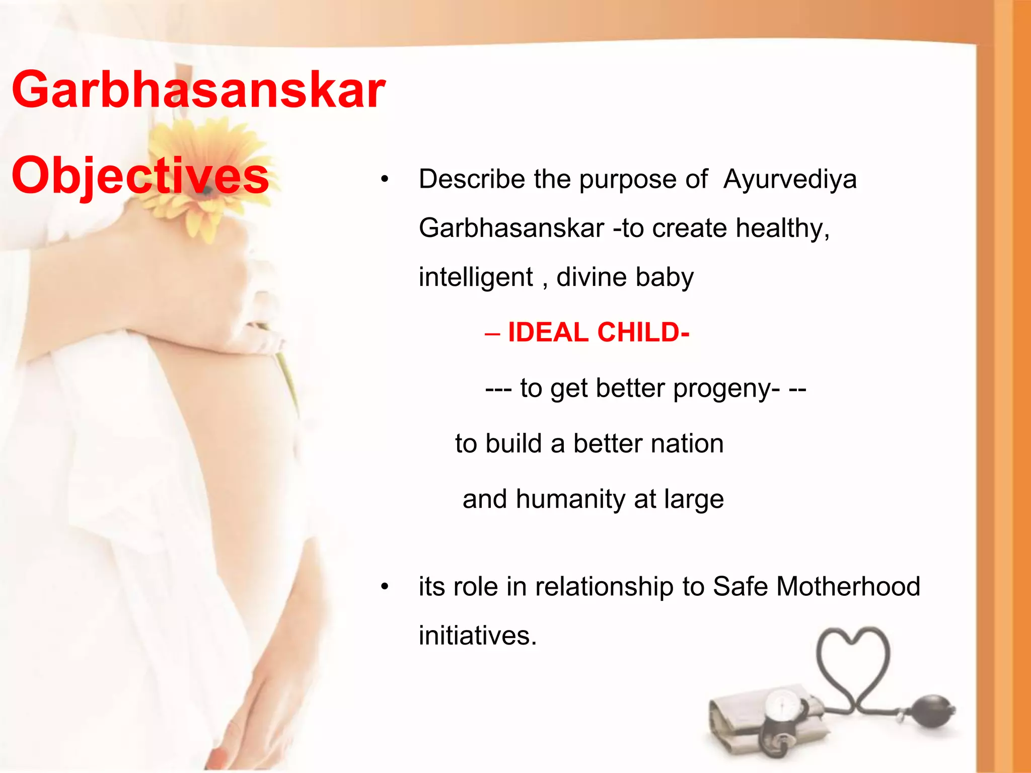 Garbha sanskar prenatal education | PPTX
