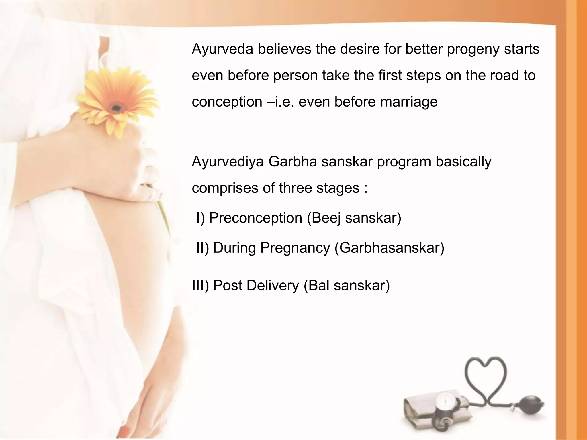 Garbha sanskar prenatal education | PPTX