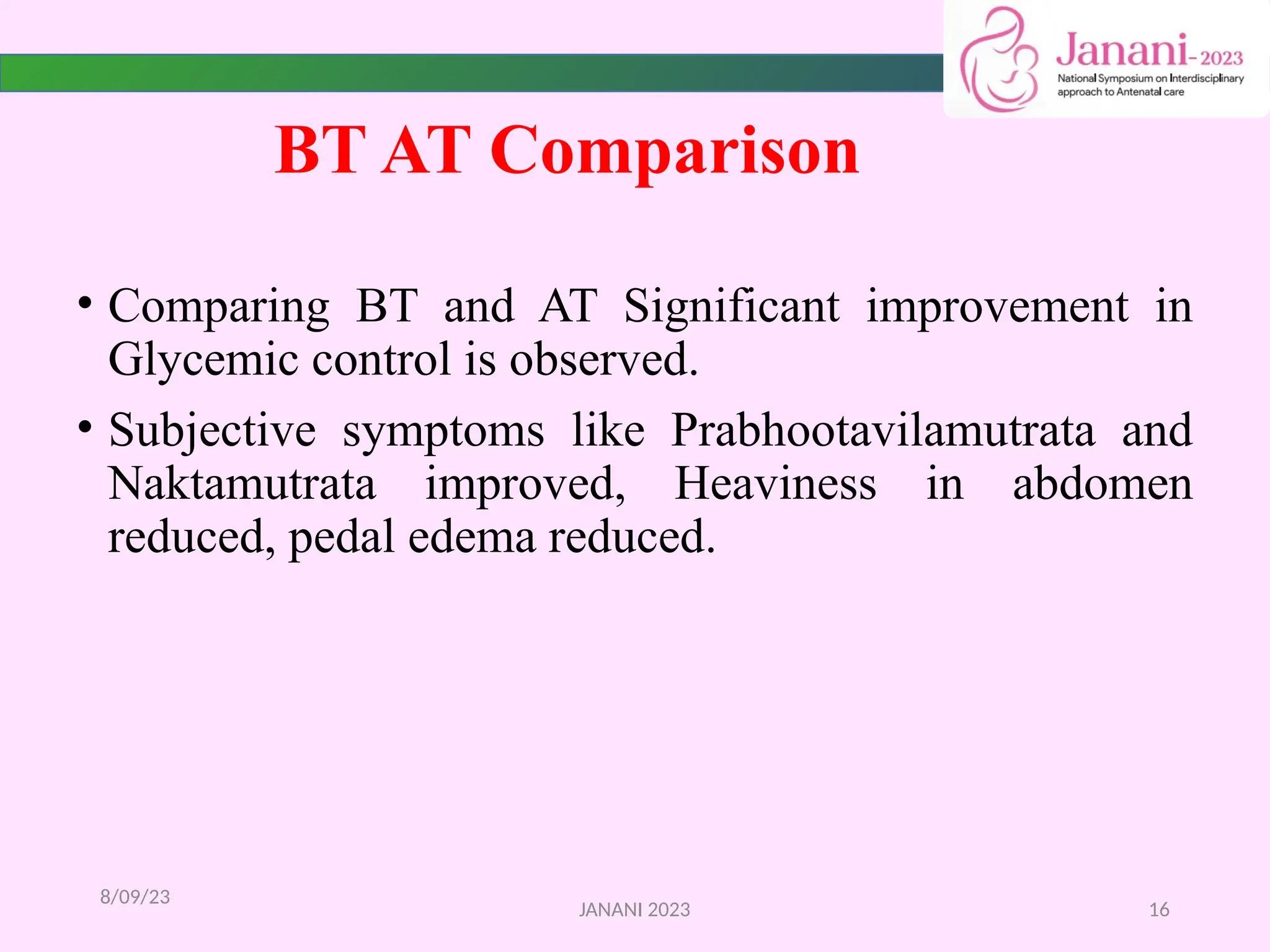 Management of GDM wsr Garbhini Prameha - a case Study | PPT