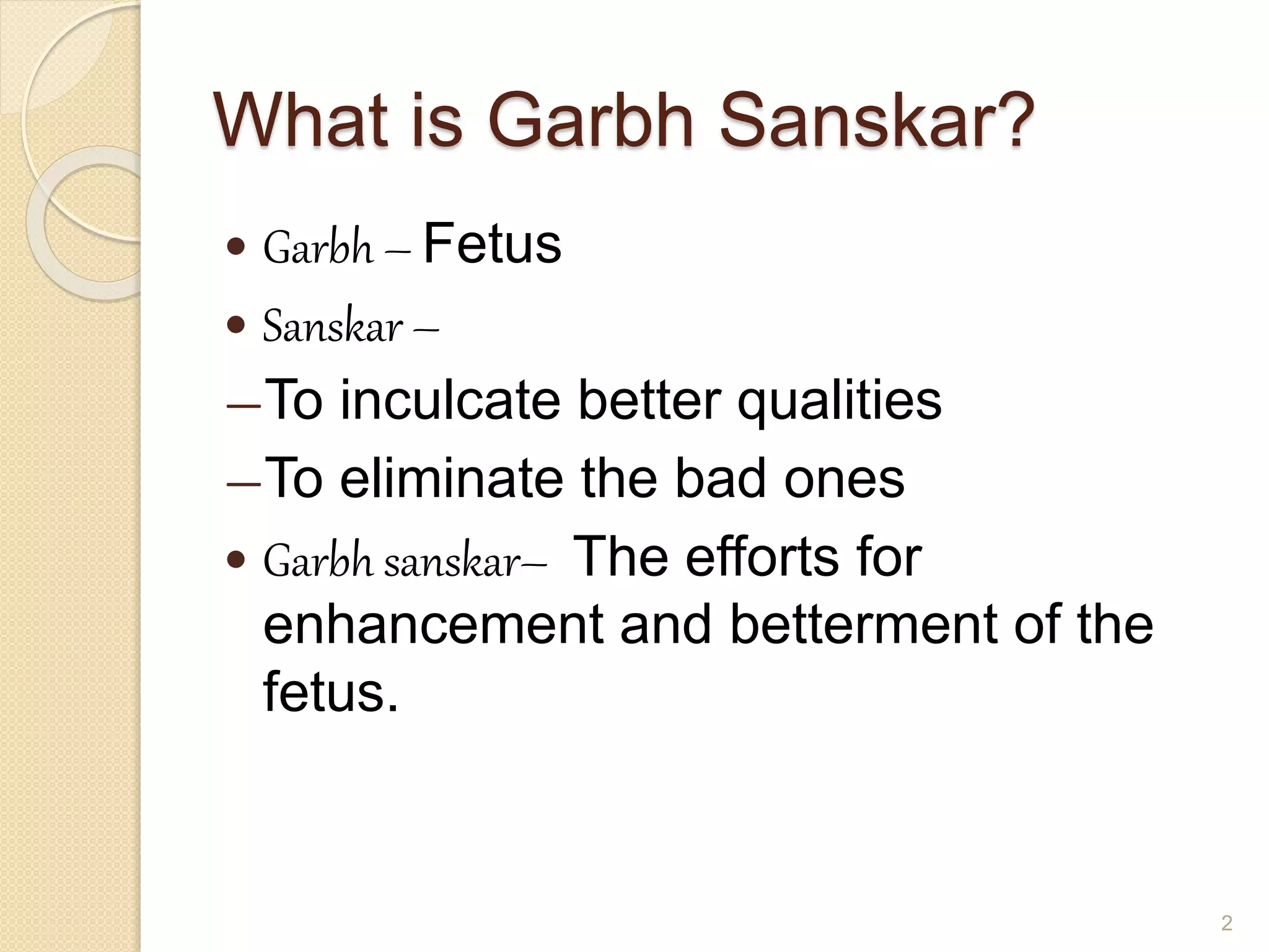 Garbh Sanskar PPT English | PPTX