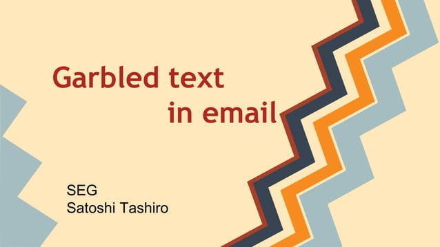 Garbled text in email | PPTX