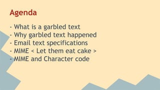 Garbled text in email | PPTX | Email | Internet