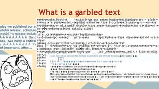Garbled text in email | PPTX | Email | Internet