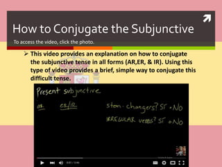 Garcia,jessica,subjunctive | PPTX | Technology & Computing