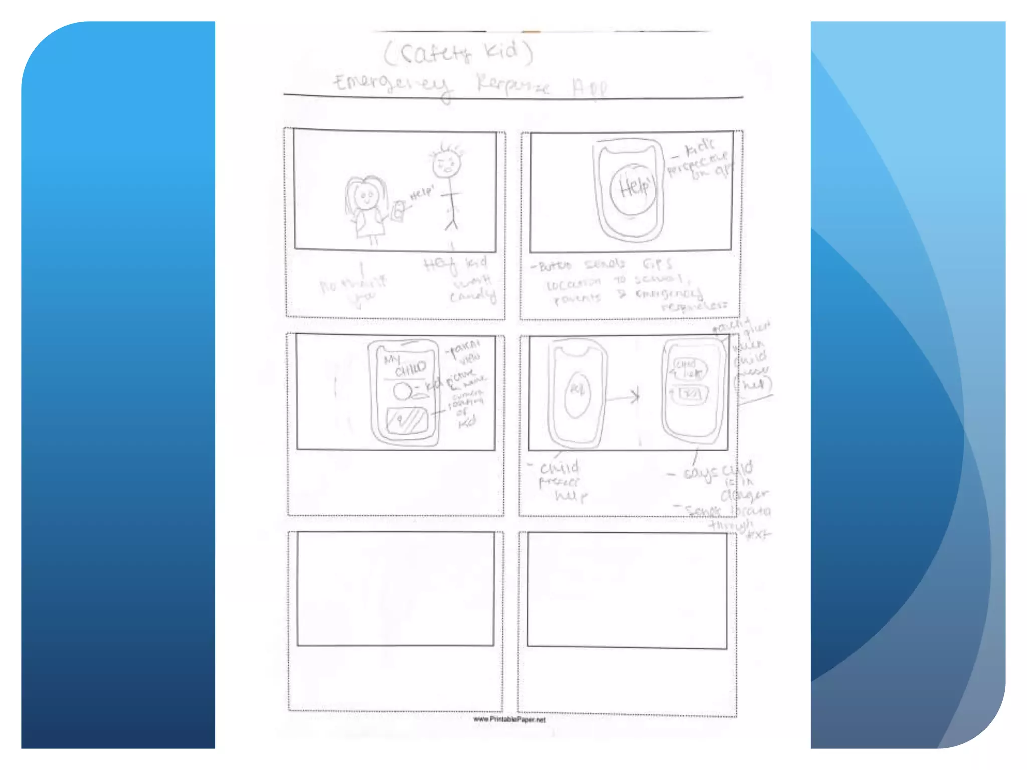 Emergency Response App Storyboard | PPTX