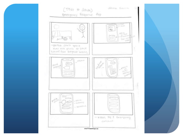 Emergency Response App Storyboard | PPTX