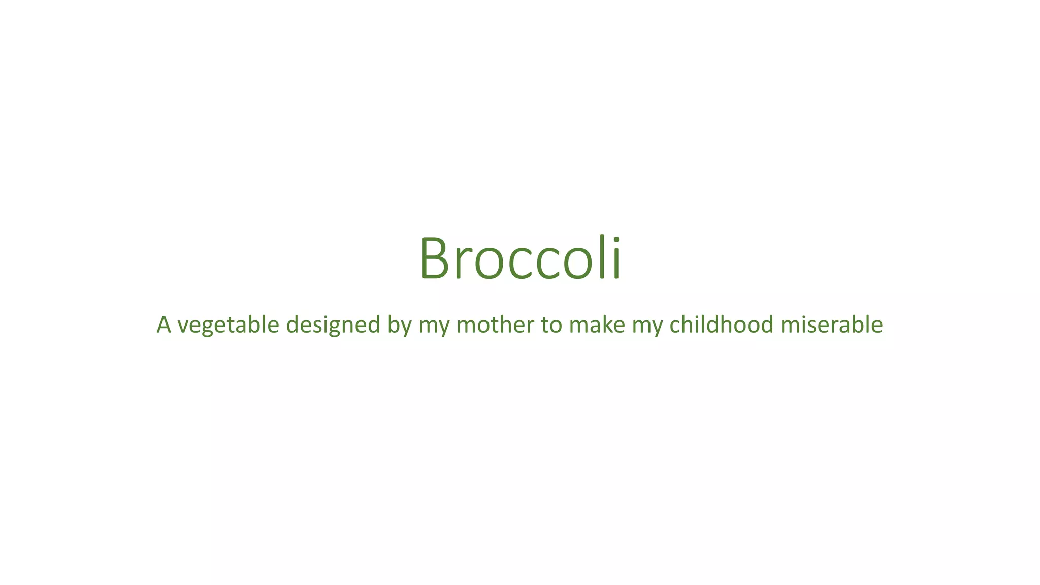 Broccoli Presentation | PPTX