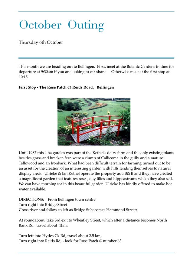 6 October CHGC Outing | PDF