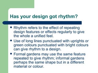 Garden design session 3 presentation | PPT