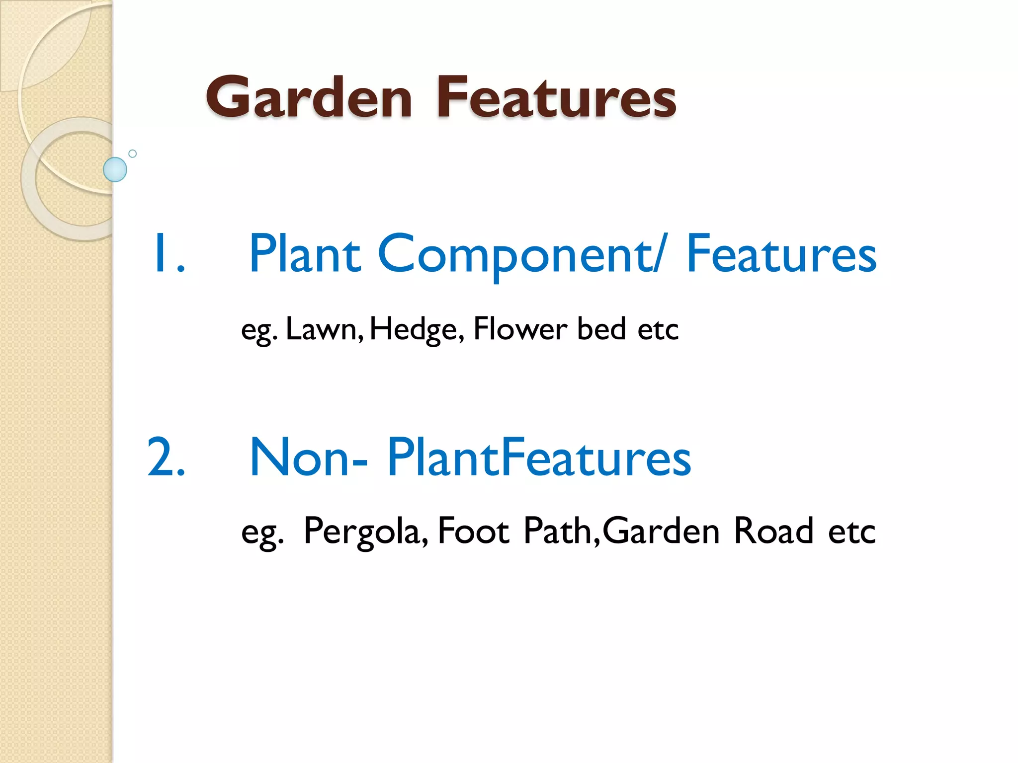 Garden feature, lawn,shrubbery , sunken garden , bog garden , garden ...