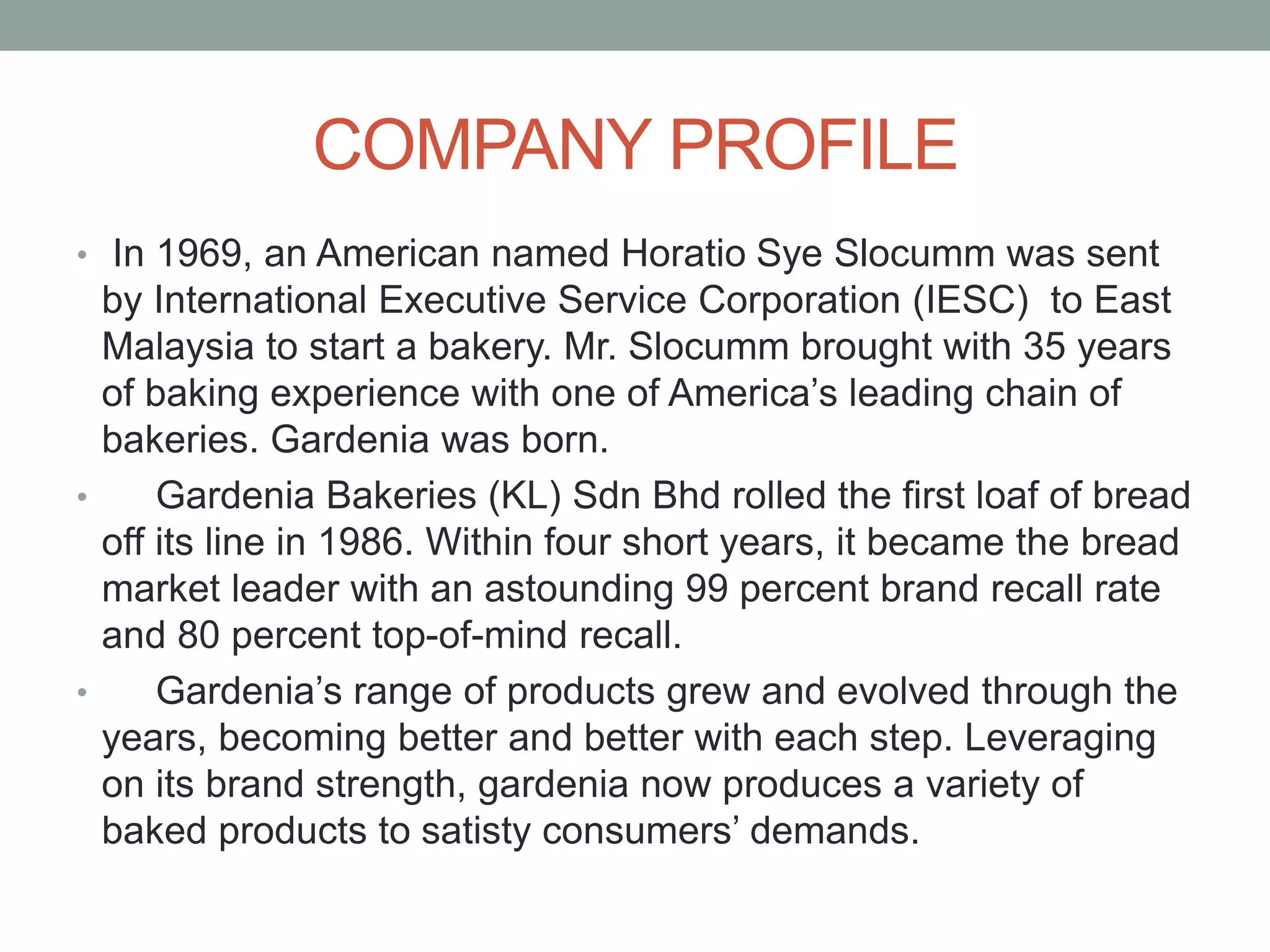 Gardenia Profile For Business | PPTX