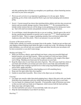 Can you dig it - The Ergonomics of Gardening | PDF