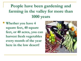 vegetable gardening notes for Botany .ppt