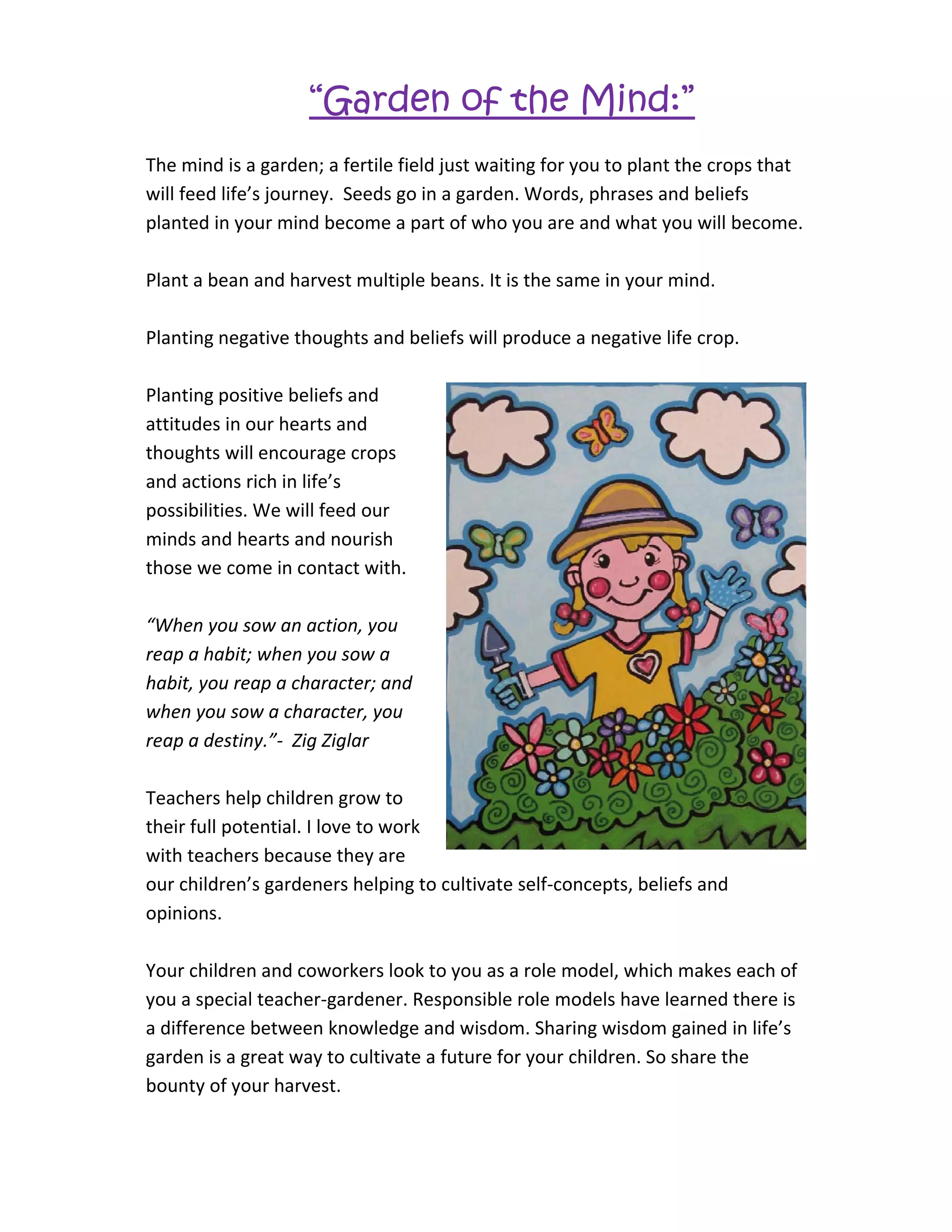 Garden Of The Mind | PDF