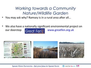 Garden presentation, Jane Sills, Josh Hunter & Val Fendley, Ramsey ...