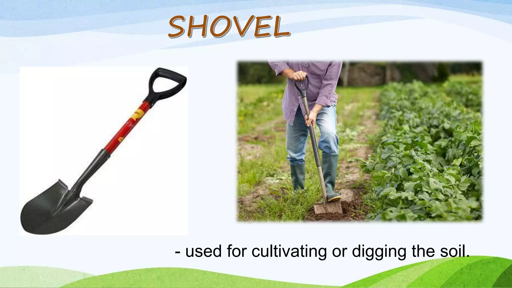 Gardening Tools and their Uses TLE 6 | PPTX