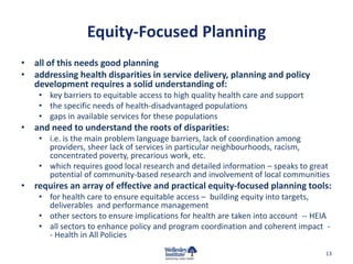 Health Equity Strategy into Public Health Action | PPTX