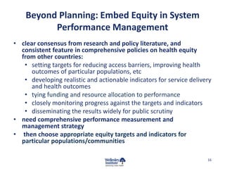 Health Equity Strategy into Public Health Action | PPTX