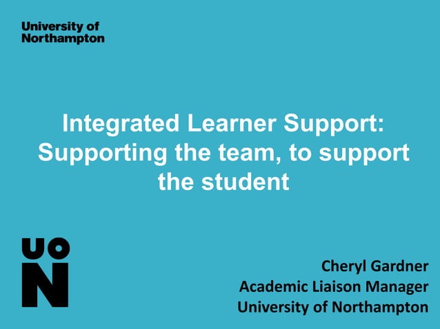 ARLG 2019: Gardner integrated learner support | PPT