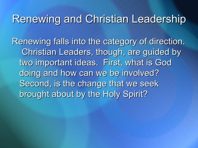 Gardner's 9 Tasks adapted for Christian Leadership | PPT