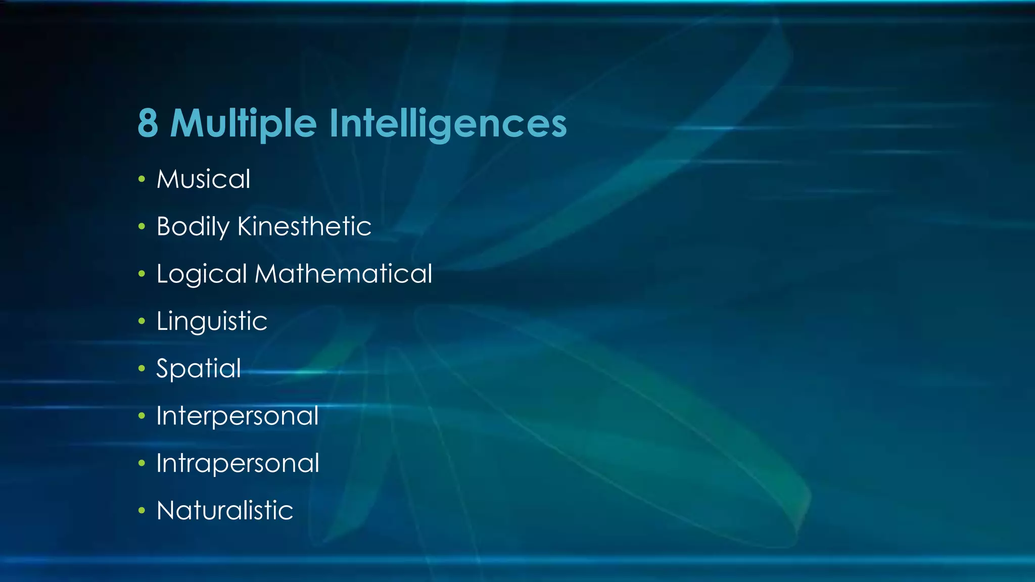 Gardner’s multiple intelligence | PPTX