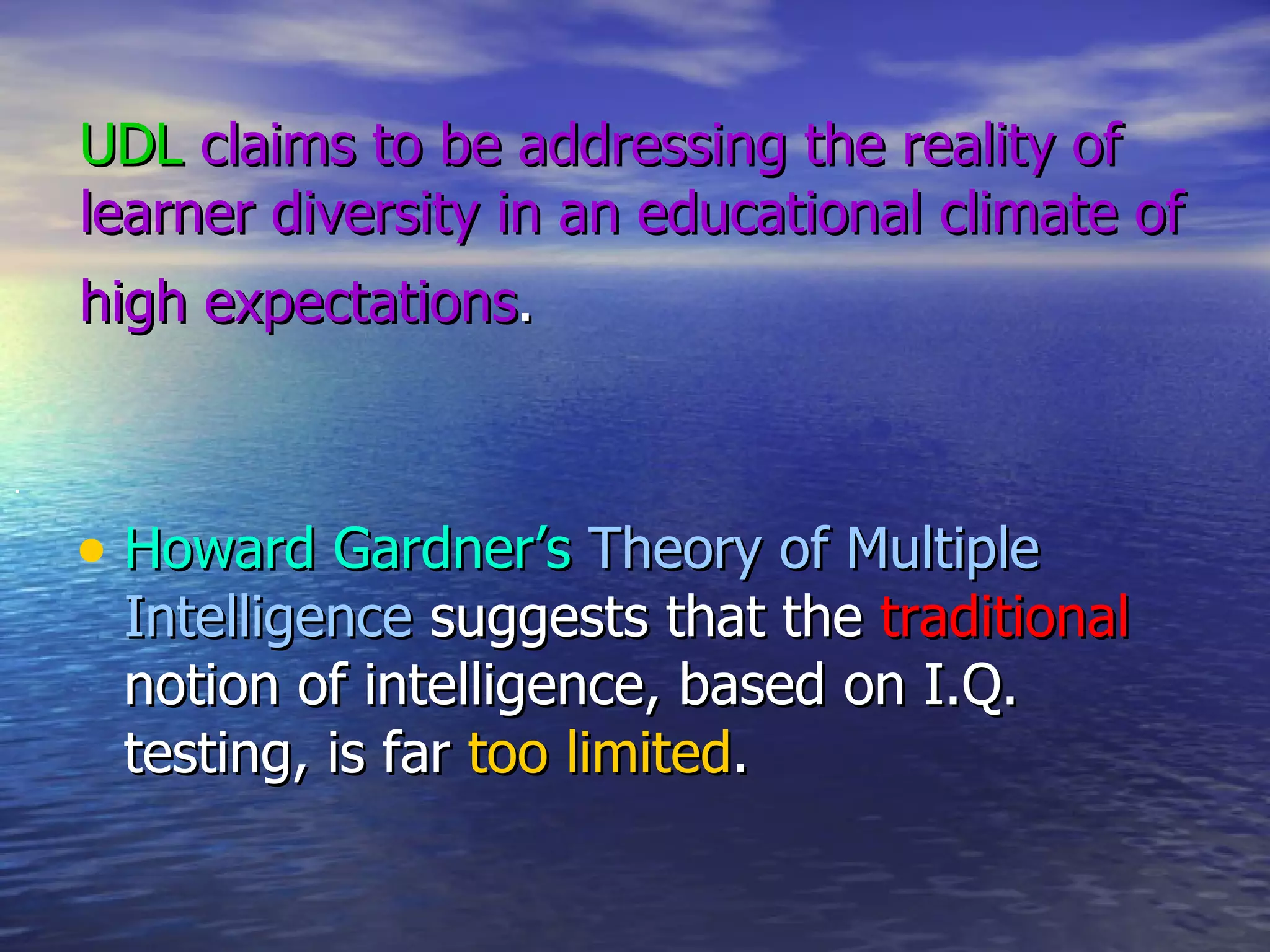 Gardners Multiple Intelligence Ppp 1 | PPT