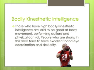 Gardner's multiple intelligences | PPTX