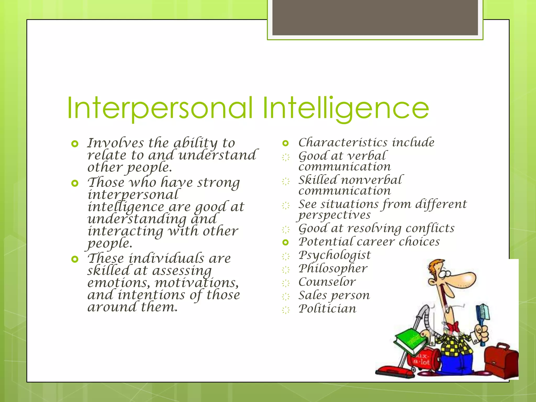 Gardner's multiple intelligences | PPT