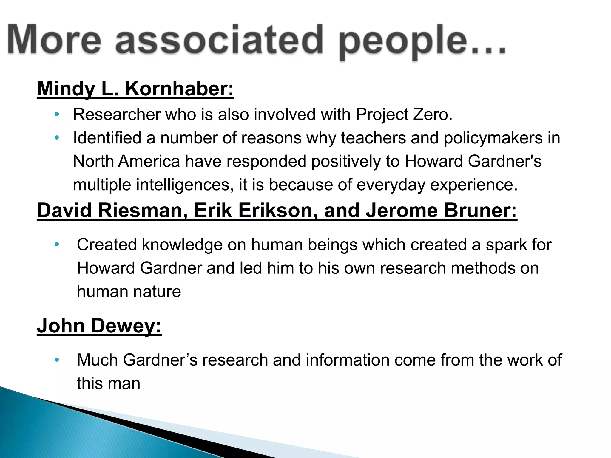 Gardner's Theory of Multiple Intelligences | PPTX