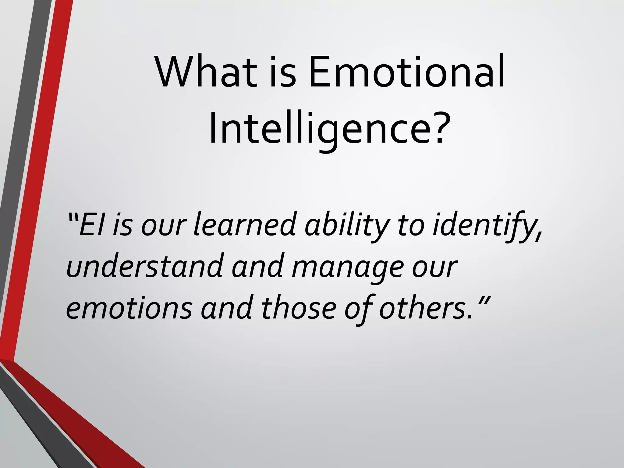 Introduction to Emotional Intelligence Presentation | PDF
