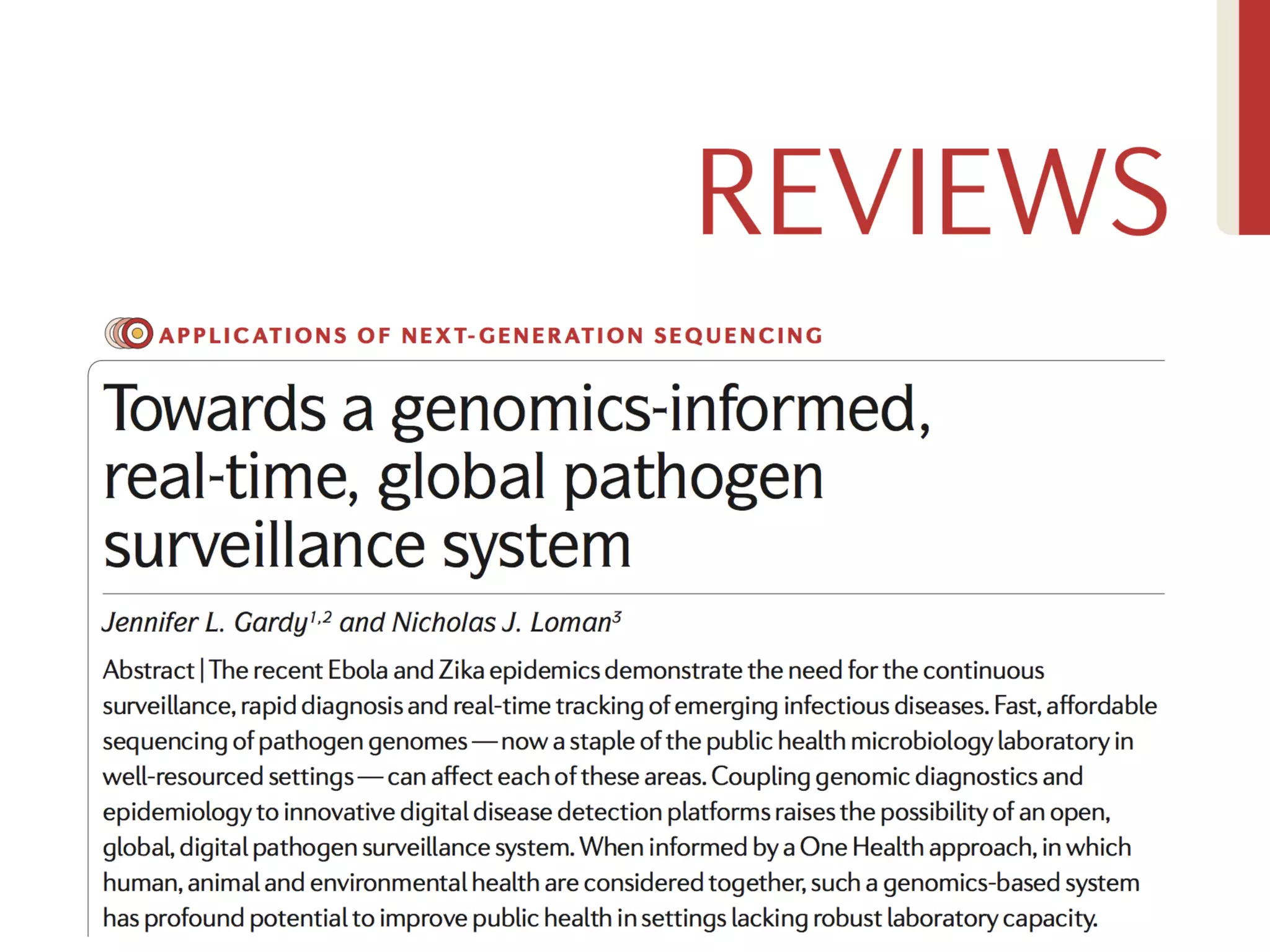 Towards Digital Pathogen Surveillance | PDF
