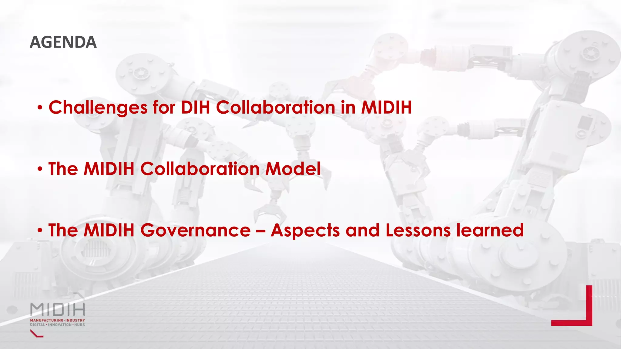 GARE du MIDIH DIH collaboration model | PPT