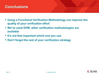 The AVM and OVM in IP Core Verification - Experiences and Observations | PDF