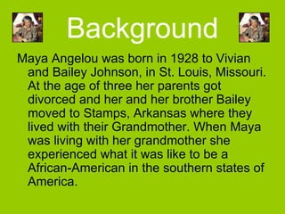 Gareth Sutcliffe Maya Angelou Power Point 260245 | PPT