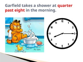garfield daily routine for 5 grade students | PPTX