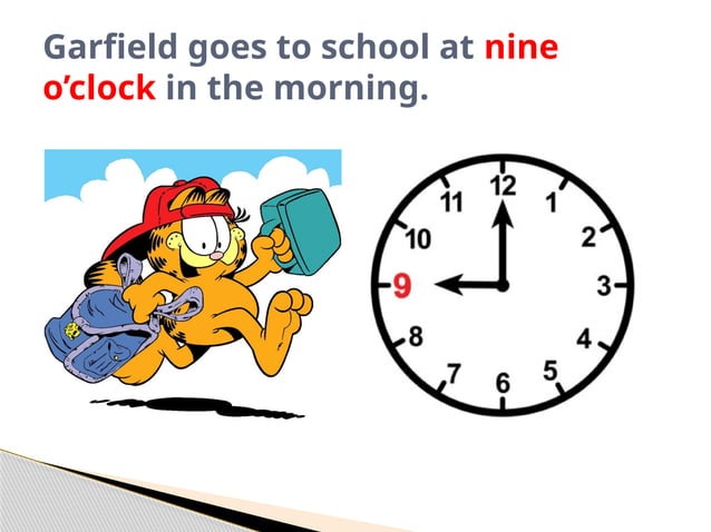 garfield daily routine for 5 grade students | PPTX